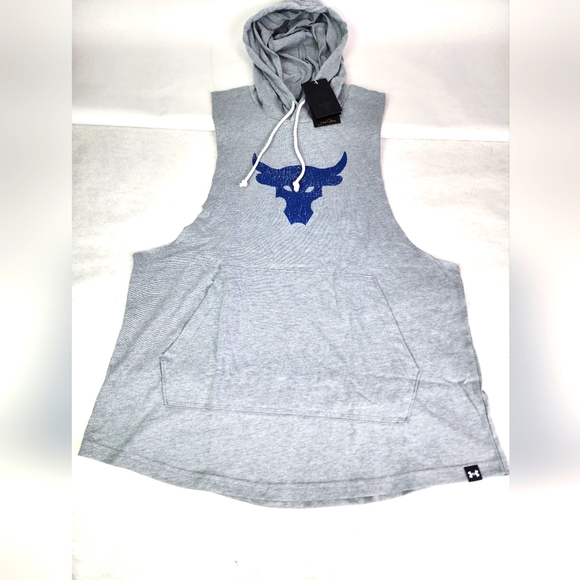 Under Armour | Shirts | Mens Ua Project Rock Dwayne Johnson Tank Hoodie ...
